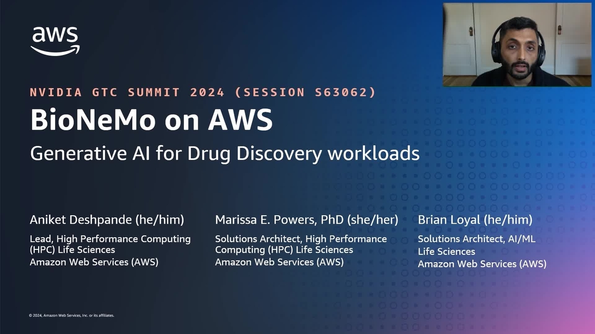 BioNemo Drug Discovery (Presented by Amazon Web Services) | GTC 24 2024 ...