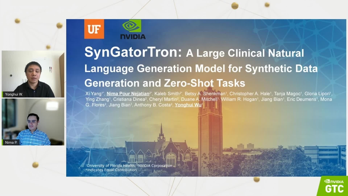 Syngatortron A Large Clinical Natural Language Generation Model For