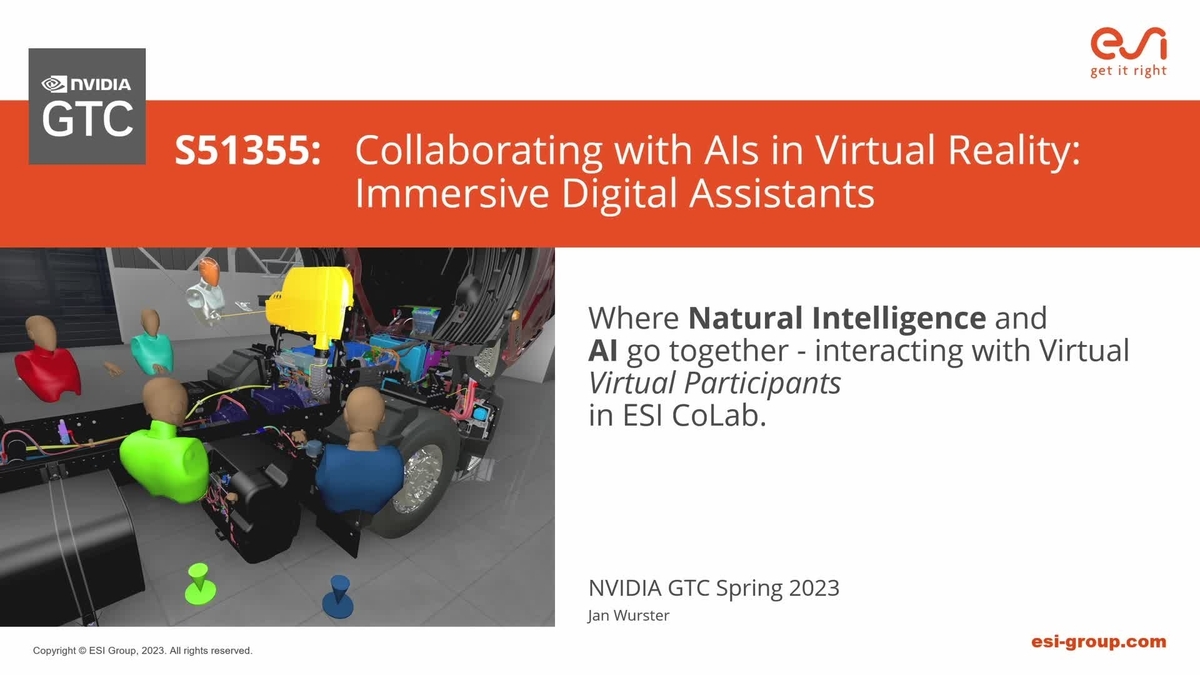 Collaborating With Ais In Virtual Reality Immersive Digital Assistants Gtc Digital Spring