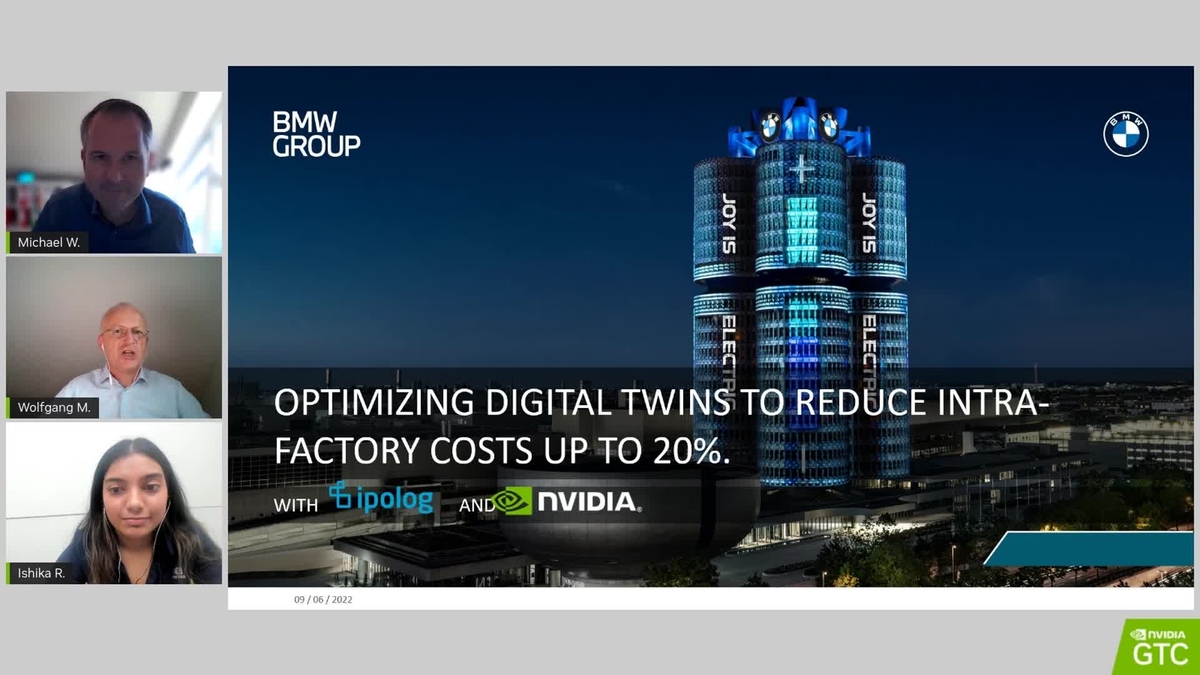 Optimizing Digital Twins to Reduce Intra-Factory Costs up to 20% A41385 | GTC Digital September ...