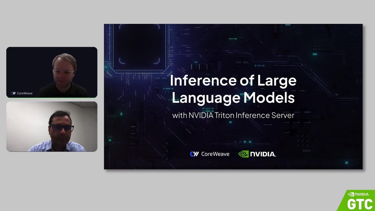 Inference Of Large Language Models With Nvidia Triton Inference Server Presented By Coreweave