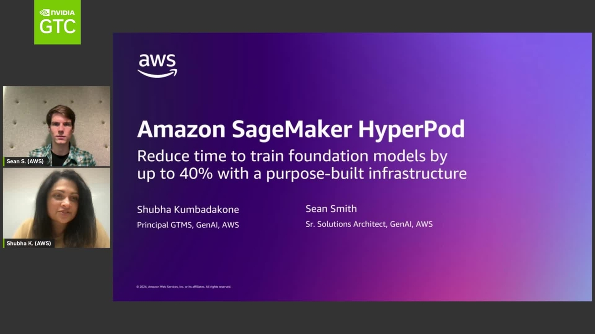 Accelerate Time to Train Your Largest Generative AI Models With SageMaker HyperPod (Presented by ...