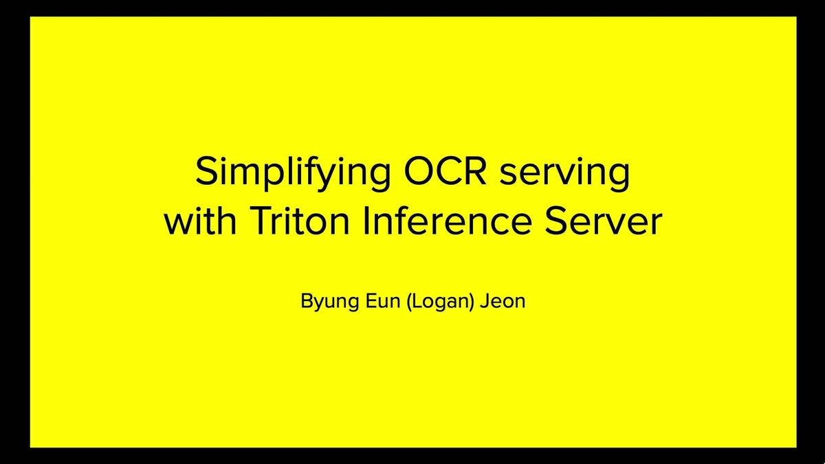 Simplifying Ocr Serving With Triton Inference Server Gtc 24 2024 Nvidia On Demand