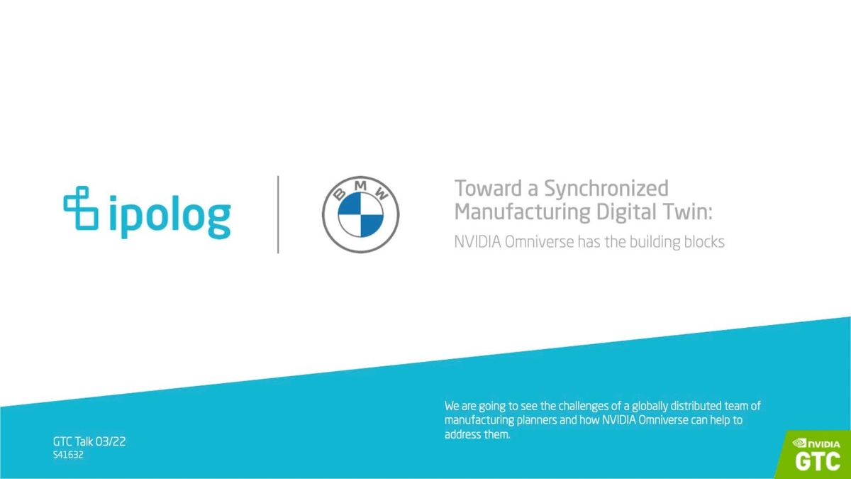 Toward A Synchronized Manufacturing Digital Twin Nvidia Omniverse Has The Building Blocks Gtc
