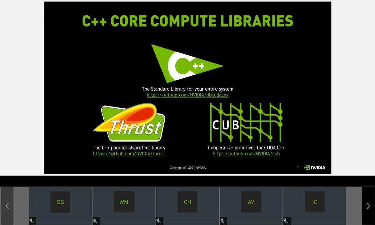 Thrust Cub And Libcu Users Forum Gtc Digital April 2021 Nvidia On Demand