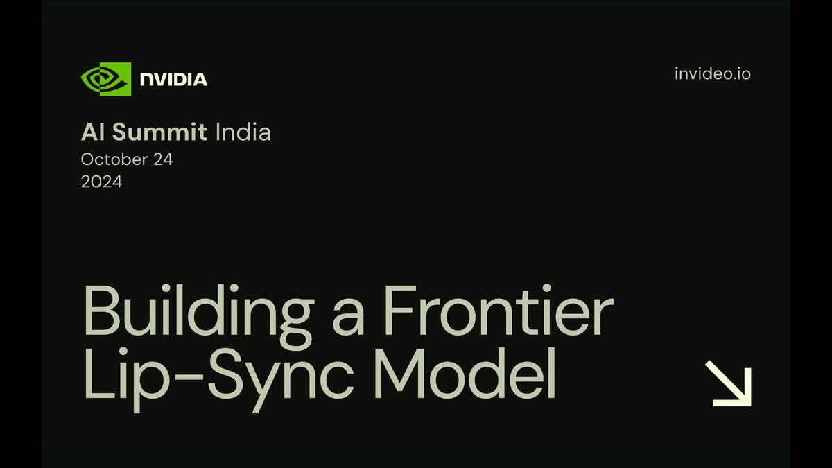 Frontier Lip-Sync Model for next billion creators to advance content ...