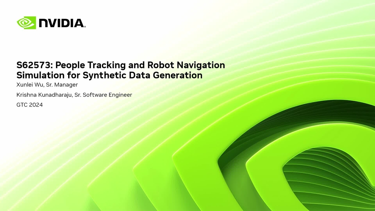 People and Robot Navigation Simulation for Synthetic Data Generation ...