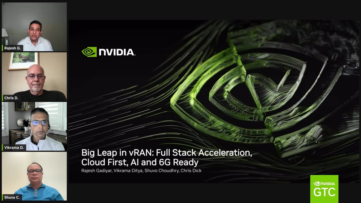 Big Leap in VRAN: Full Stack Acceleration, Cloud First, AI and 6G Ready | GTC Digital Spring ...