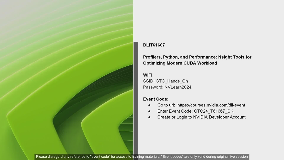 Profilers Python And Performance Nsight Tools For Optimizing Modern Cuda Workloads Gtc 24