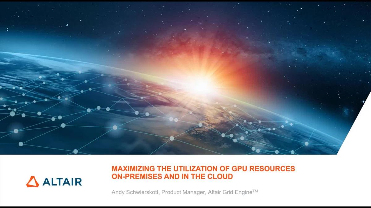 Maximizing The Utilization Of Gpu Resources On Premises And In The Cloud Gtc Digital April