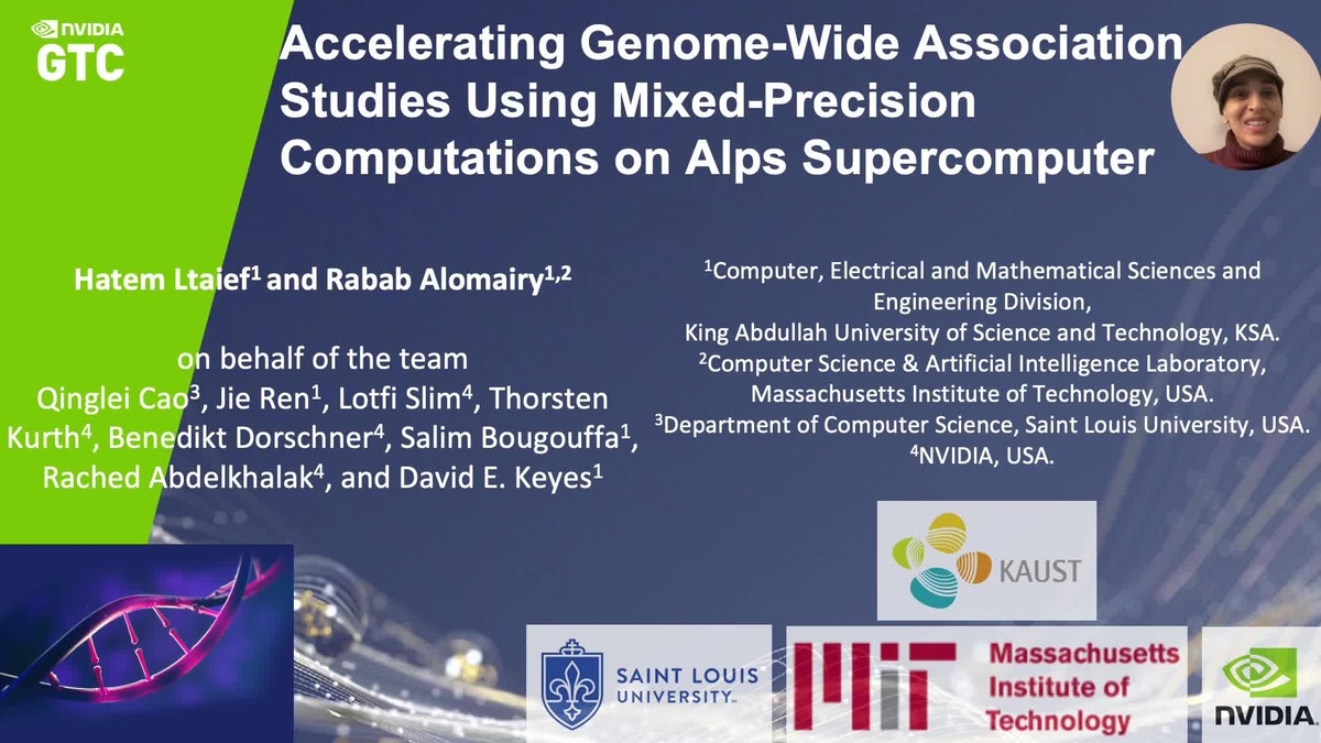 Accelerating Genome-Wide Association Studies Using Mixed-Precision Computations on Alps ...