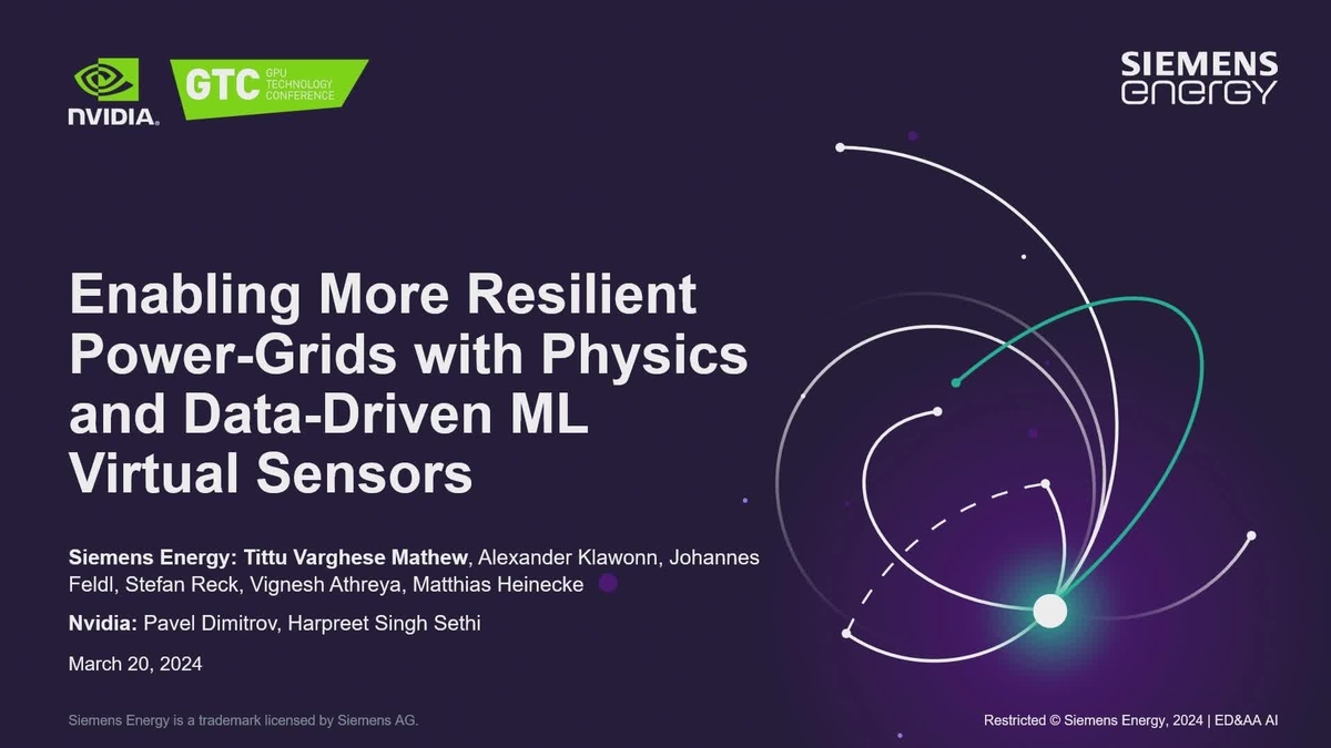 Enabling More Resilient Grids With Physics And Data Driven Ml Virtual Sensors Gtc 24 2024