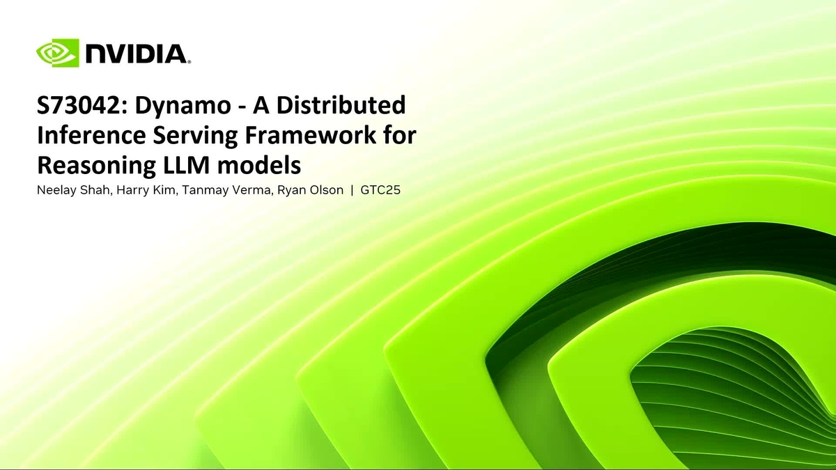 Introducing Nvidia Dynamo A Distributed Inference Serving Framework