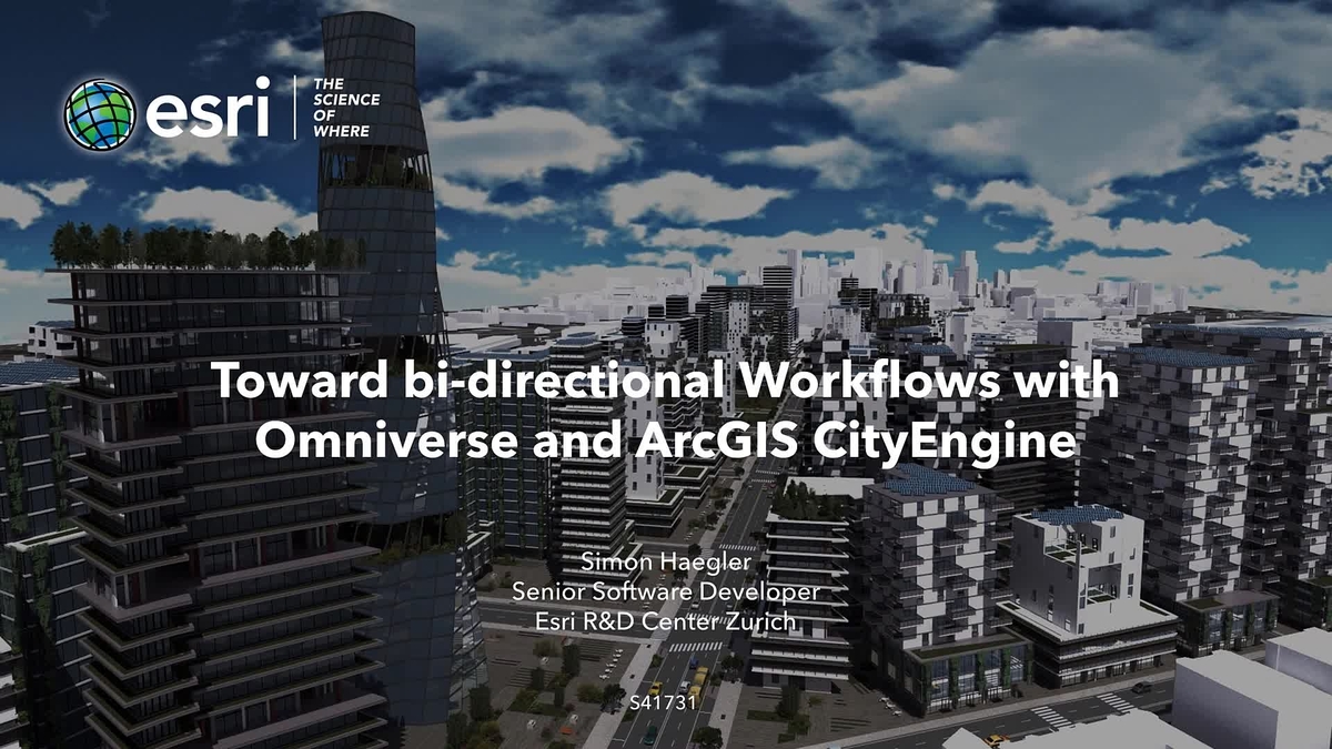 Toward Bi Directional Workflows With Omniverse And Arcgis Cityengine