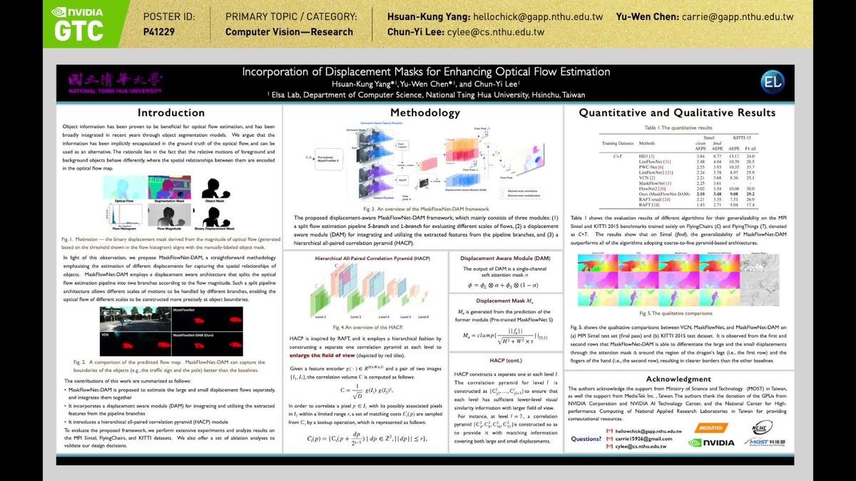 Incorporating Displacement Masks to Enhance Optical Flow Estimation ...