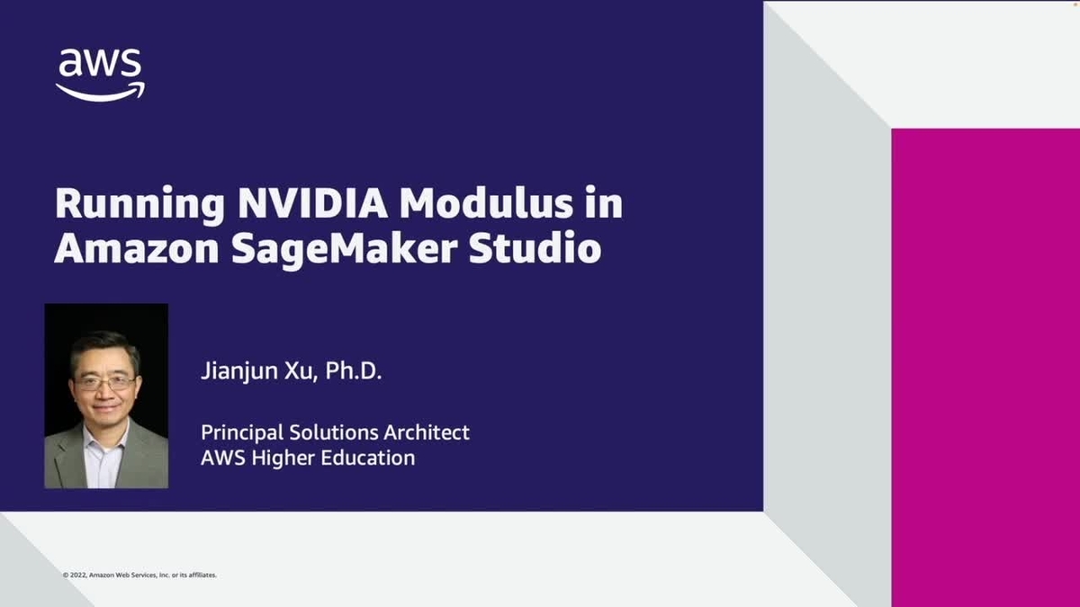 Running Nvidias Physics Ml Platform Modulus In Amazon Sagemaker