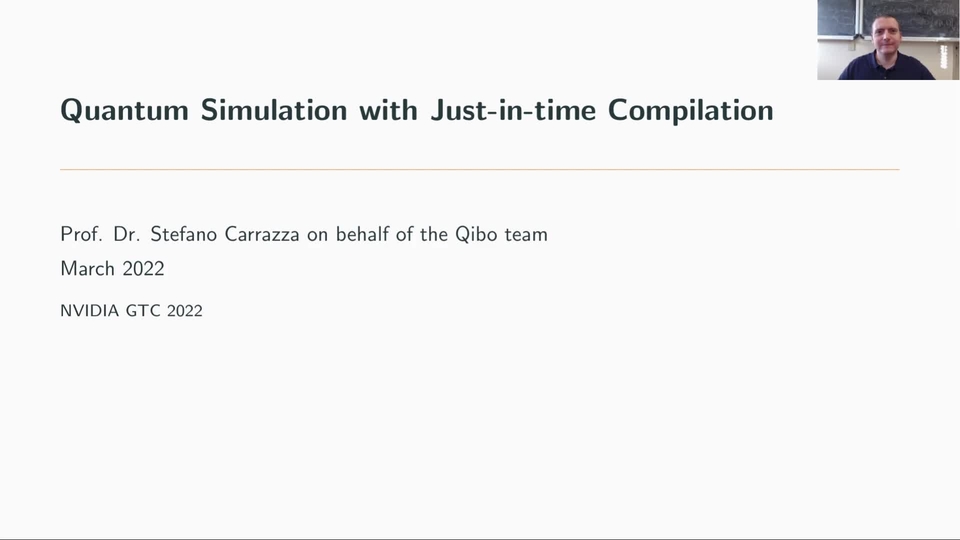 Quantum Simulation with Just-in-time Compilation | NVIDIA On-Demand
