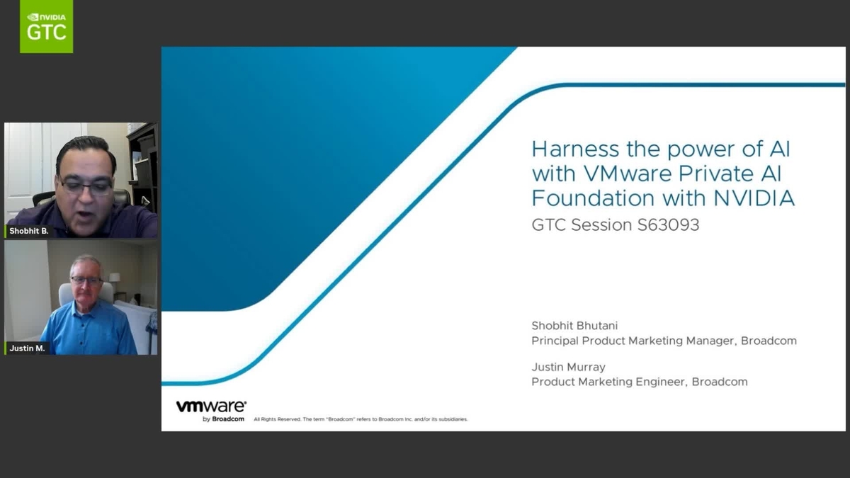 Harness the Power of AI With VMware Private AI Foundation with NVIDIA (Presented by VMware ...