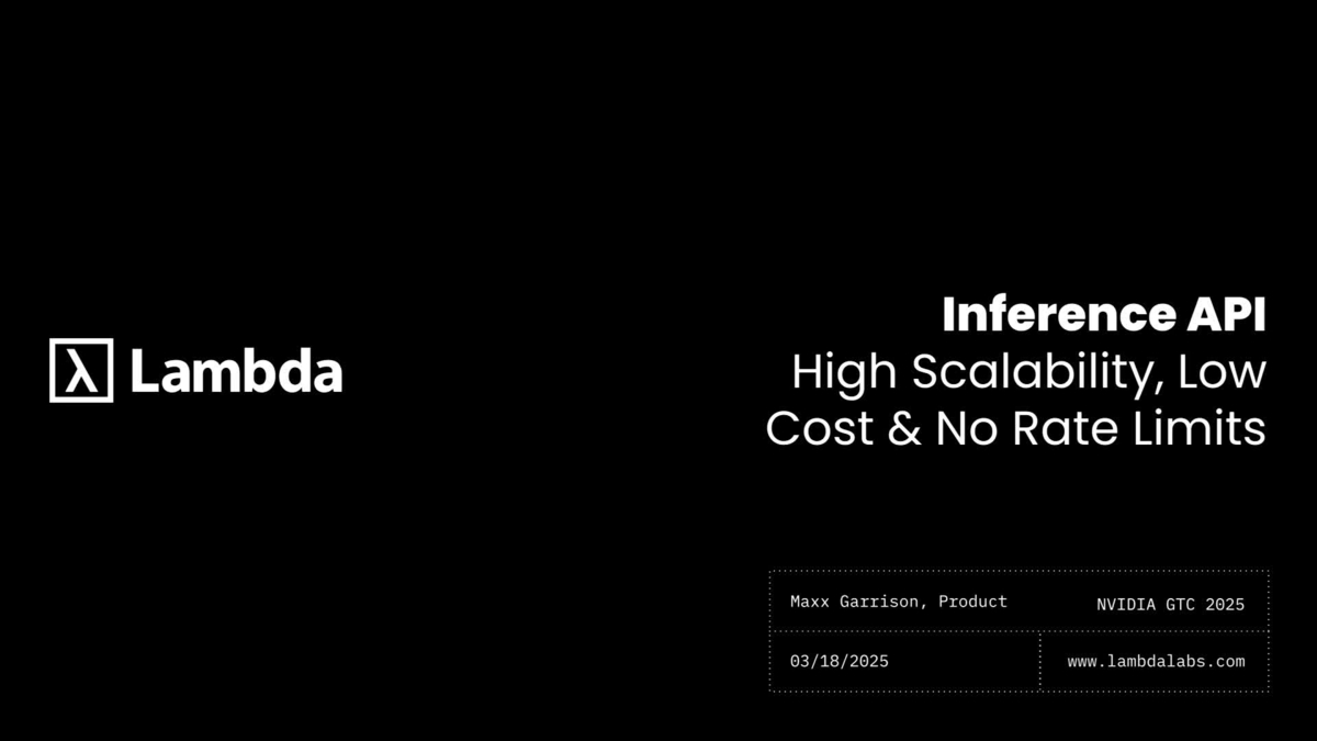 High Scalability, Low Costs, and No Rate Limits: Peek Inside the Serverless Inference API ...