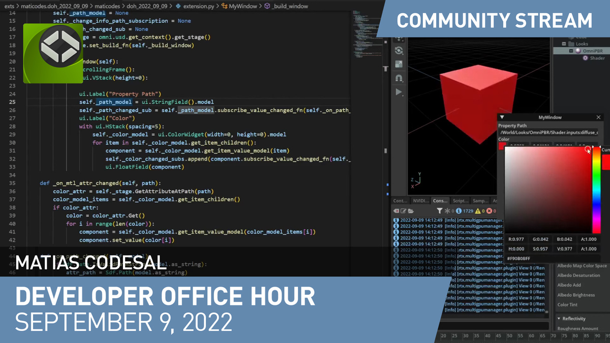 Nvidia Omniverse Developer Office Hour 09 09 2022 Omniverse 2020 Nvidia On Demand