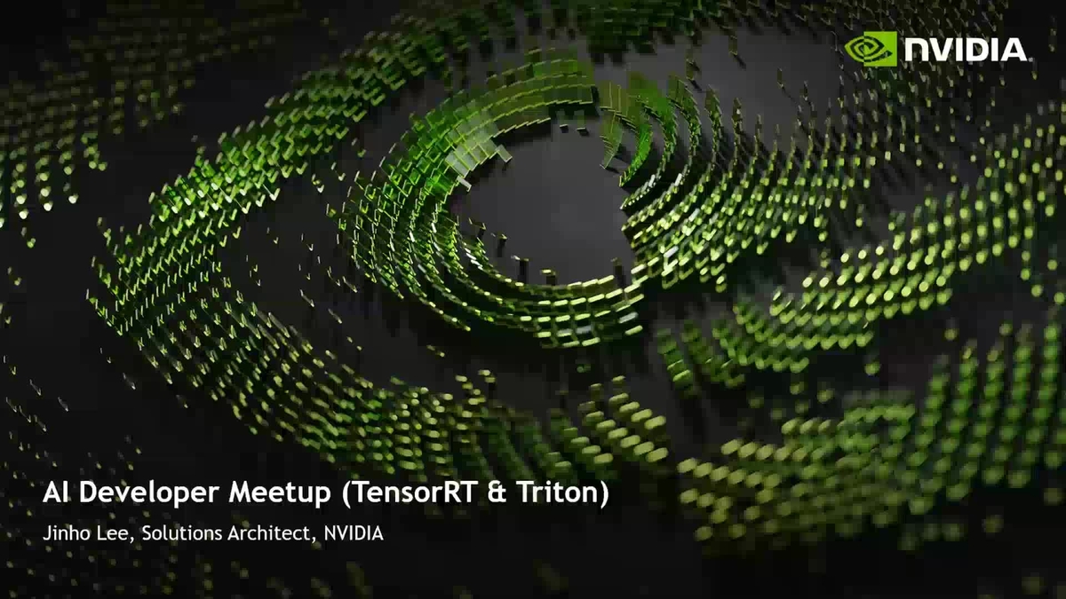 Korea AI Developer Meetup - Deep Learning Training Software | NVIDIA On-Demand