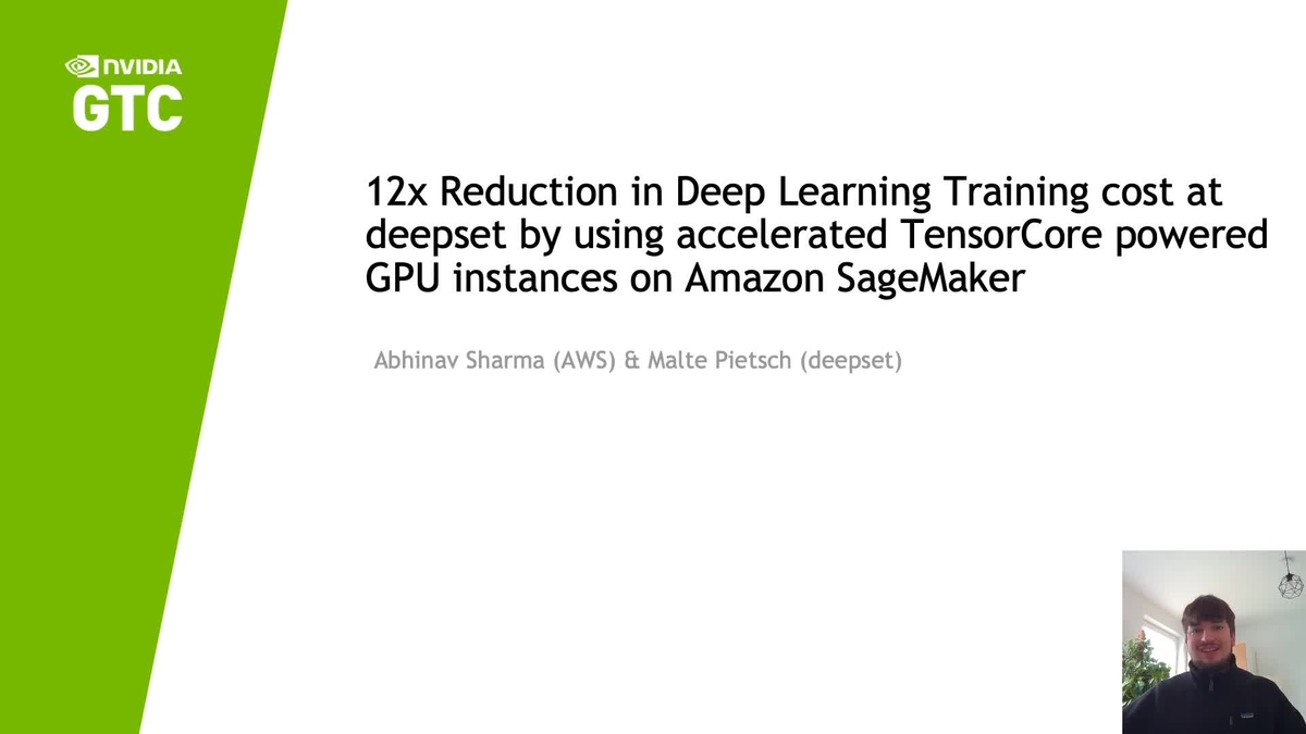 12x Reduction in Deep Learning Training Cost at Deepset by Using Accelerated Tensor Core-Powered ...