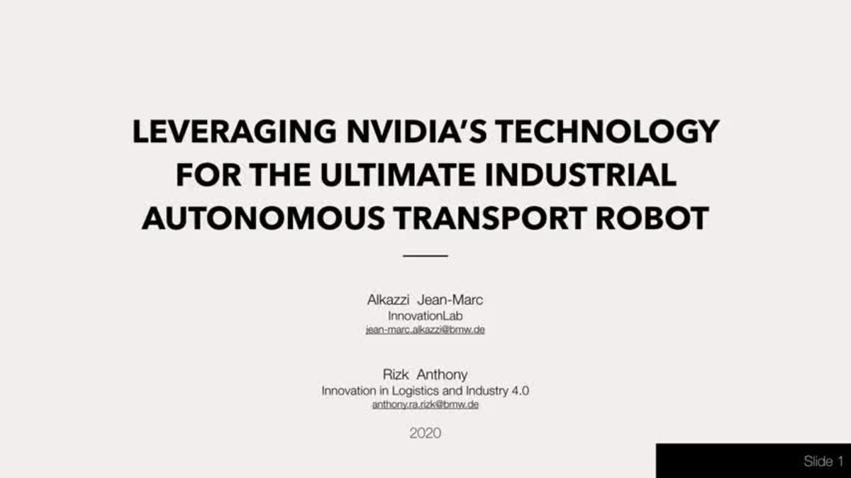 Leveraging NVIDIA’s Technology for the Ultimate Industrial Autonomous ...