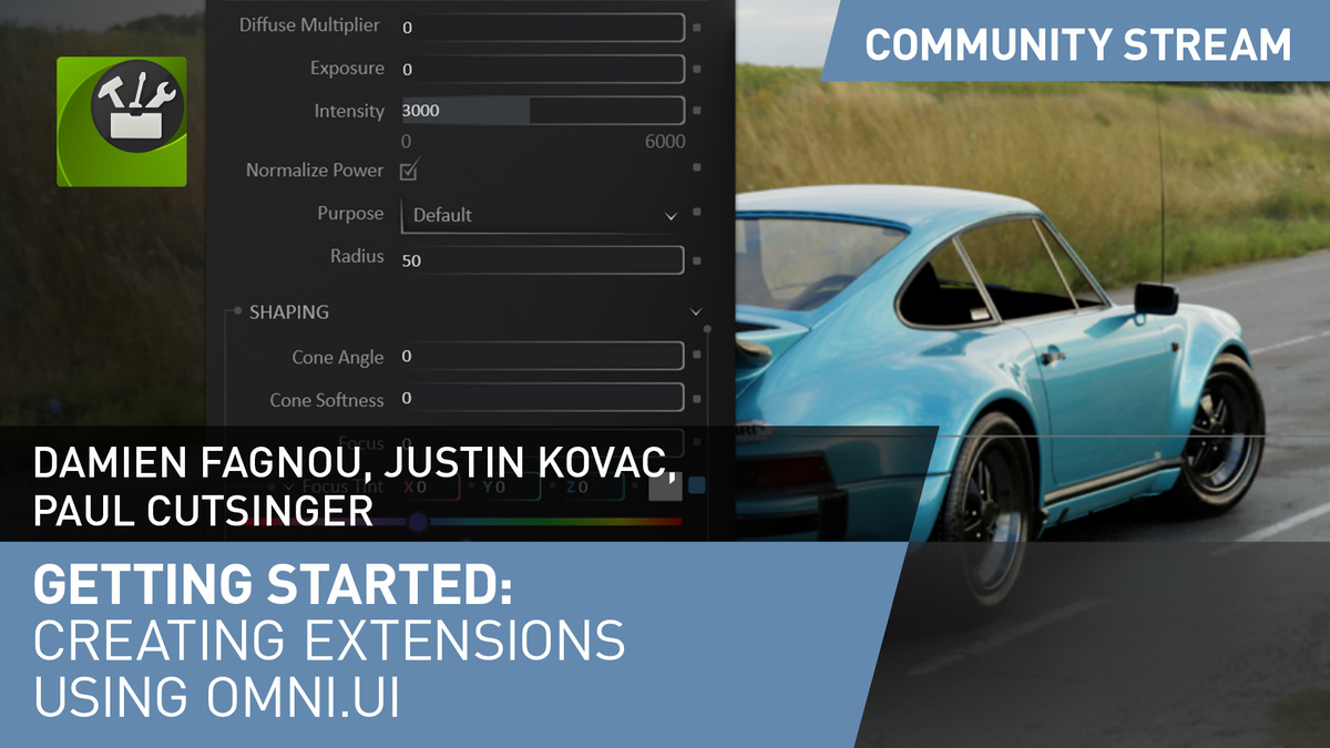 Nvidia Omniverse Stream Getting Started Creating Extensions Using Omniui Omniverse 2020