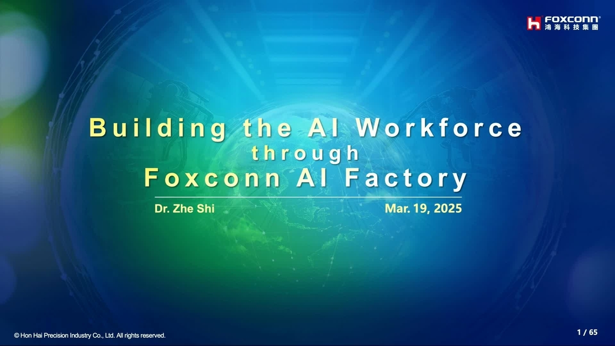 Reinventing Smart Manufacturing: How Foxconn Builds and Deploys an AI ...