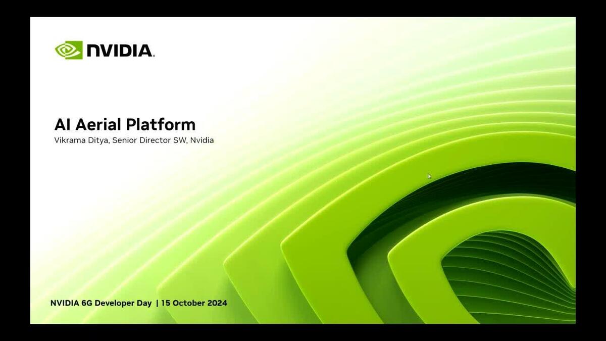 Inventing 6G with NVIDIA Aerial Platform | Other 2024 | NVIDIA On-Demand