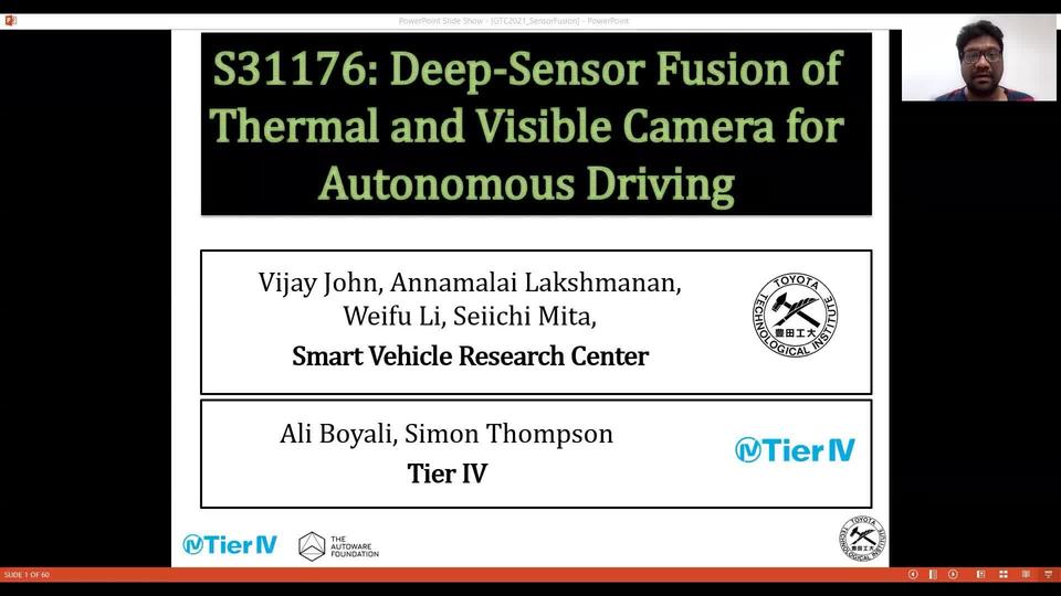 Deep-Sensor Fusion of Thermal and Visible Camera for Autonomous Driving ...
