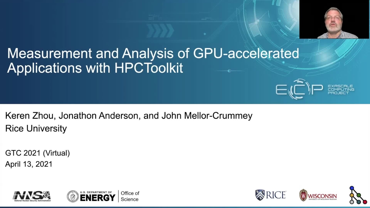 Measurement and Analysis of GPU-Accelerated Applications with HPC Toolkit | GTC Digital April ...