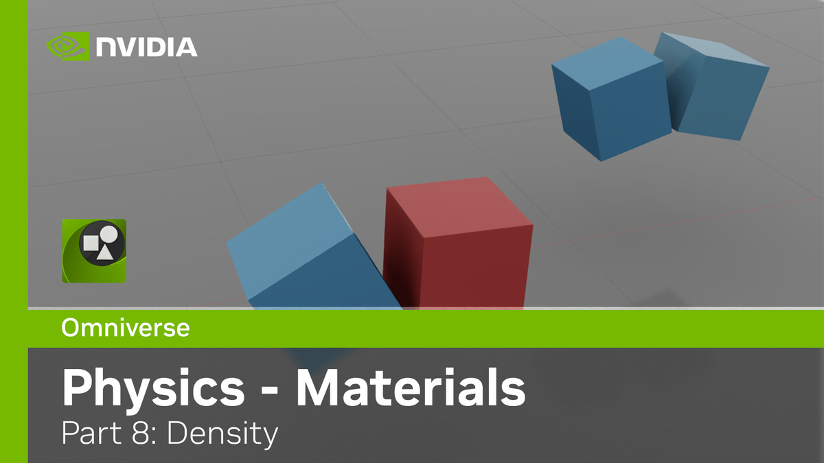 Omniverse Physics Extension Kit104 Part 8 Materials Density Omniverse 2020 Nvidia On