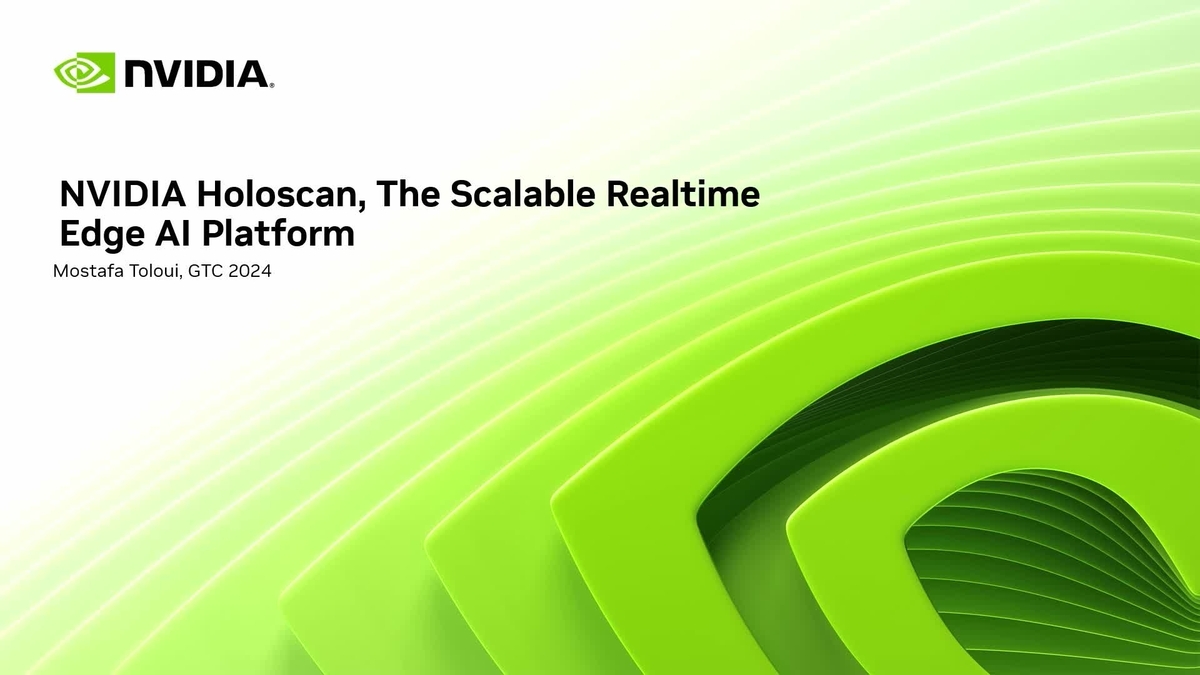 Nvidia Holoscan The Ai Sensor Processing Platform From Surgery To Satellites S62323 Gtc 2024