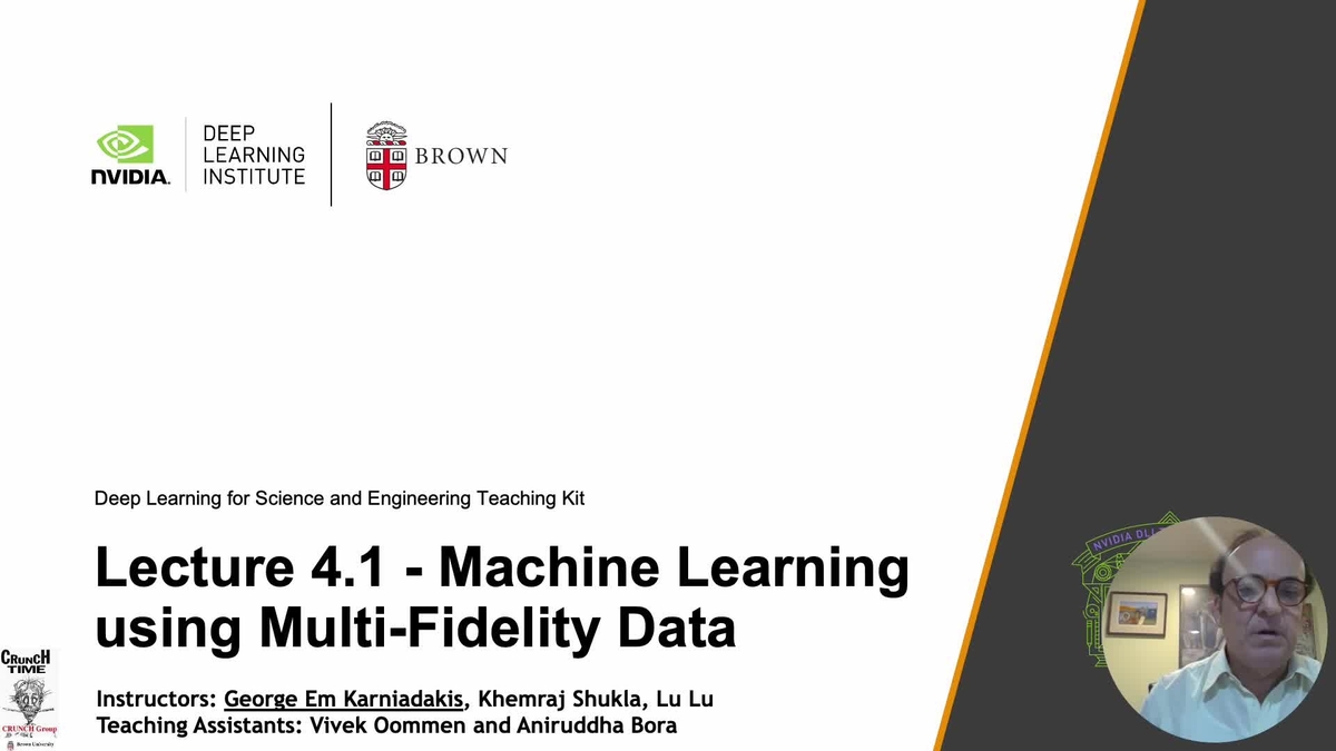 4.1 - Machine Learning using Multi-Fidelity Data | DLI Teaching Kits 2023 | NVIDIA On-Demand