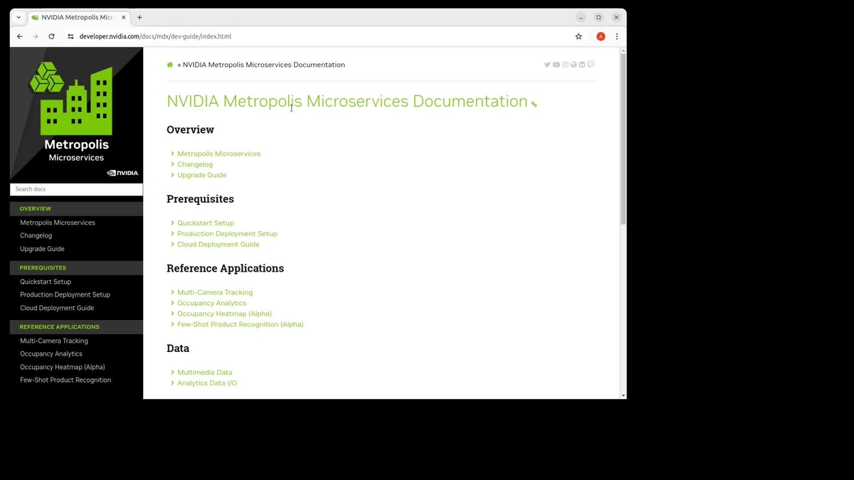 Get Started with NVIDIA Metropolis Microservices | Other 2024 | NVIDIA On-Demand