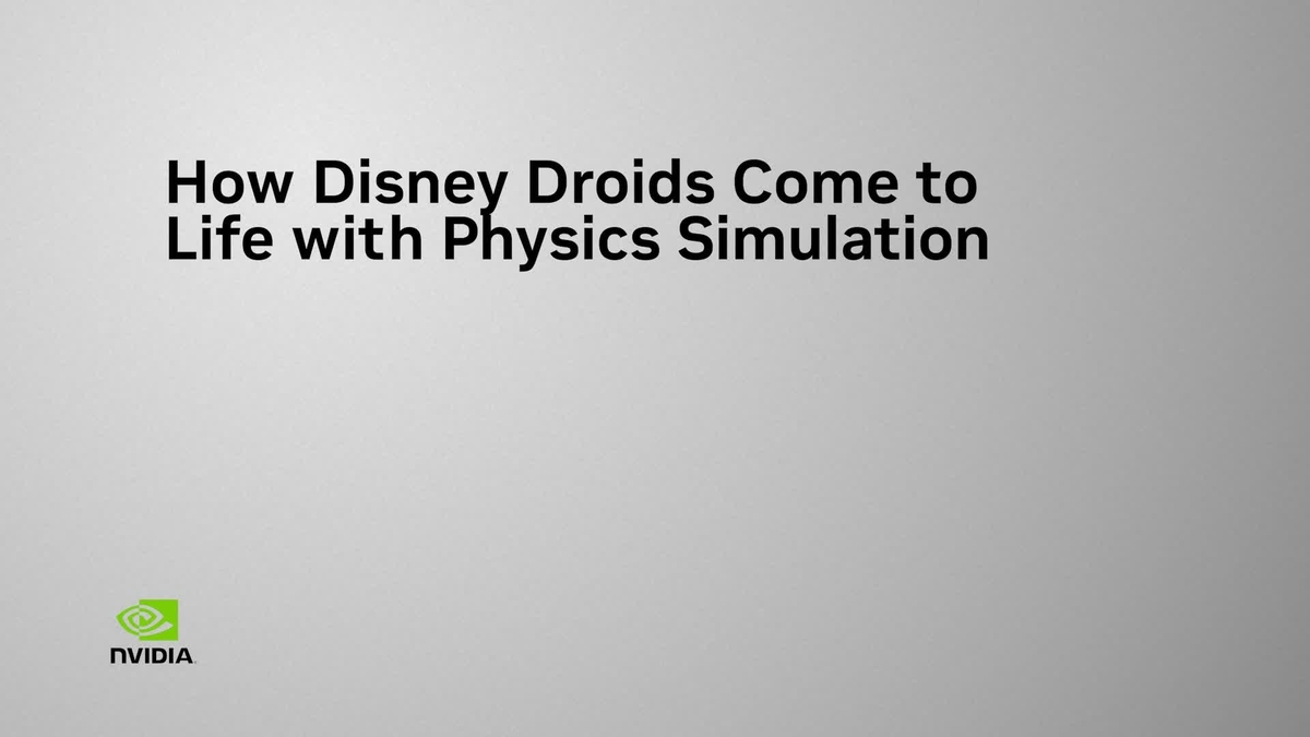 How Disney Droids Come to Life with Physics Simulation | SIGGRAPH 2025 ...