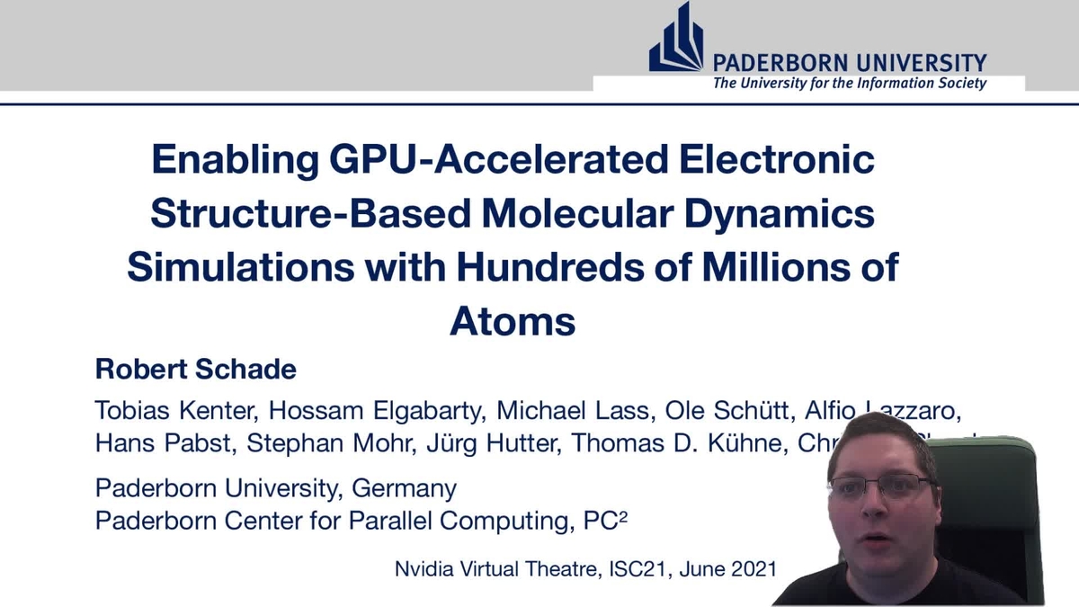 Enabling GPU-Accelerated Electronic Structure-Based Molecular Dynamics Simulations with Hundreds ...