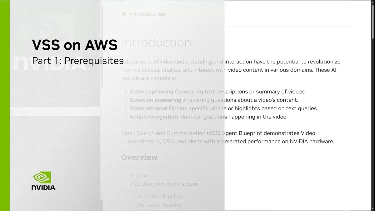 VSS One-Click Deployment on AWS | Other 2025 | NVIDIA On-Demand