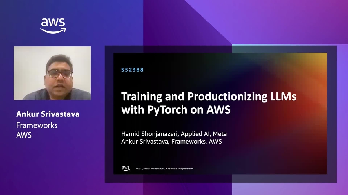 Training and Productionizing LLMs with PyTorch on AWS (Presented by ...