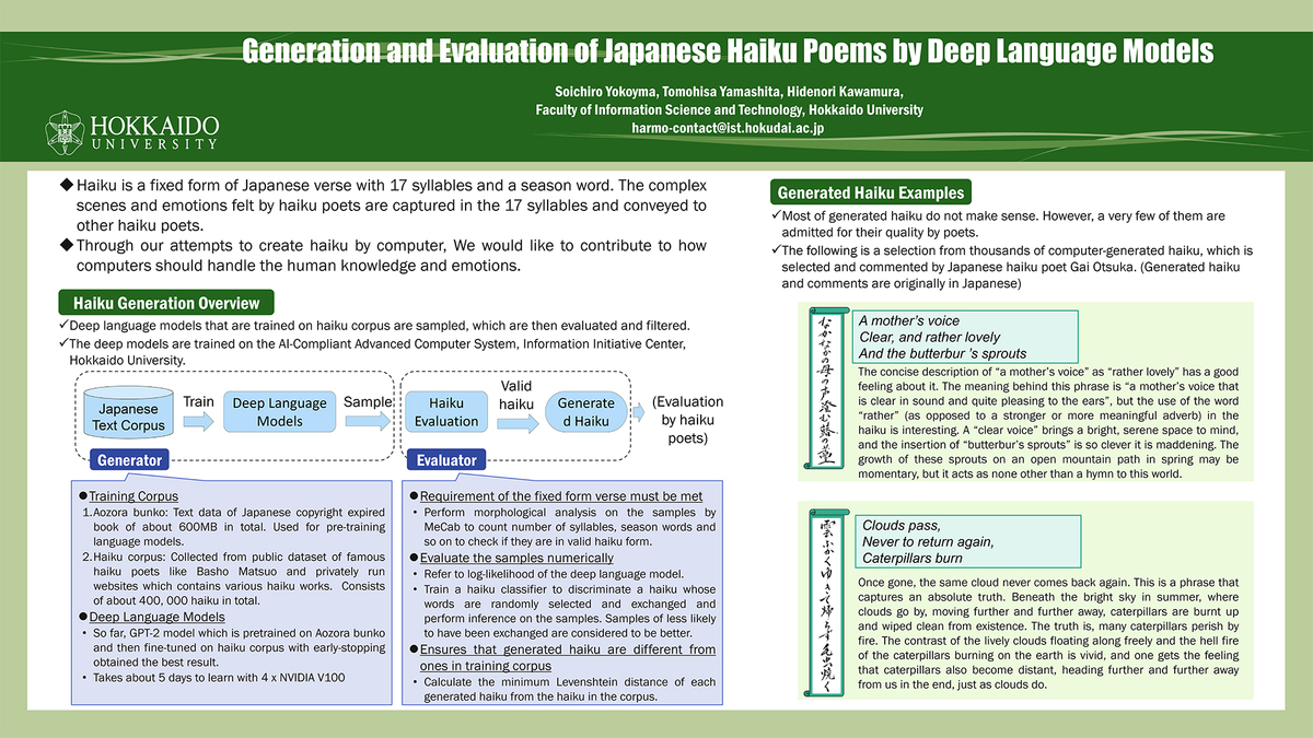 Generating and Evaluating Japanese Haiku Poems with Deep Language ...