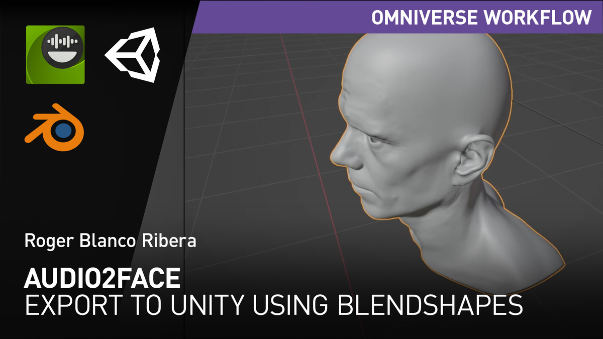 Audio2Face to Unity using Blendshapes | Omniverse 2020 | NVIDIA On-Demand