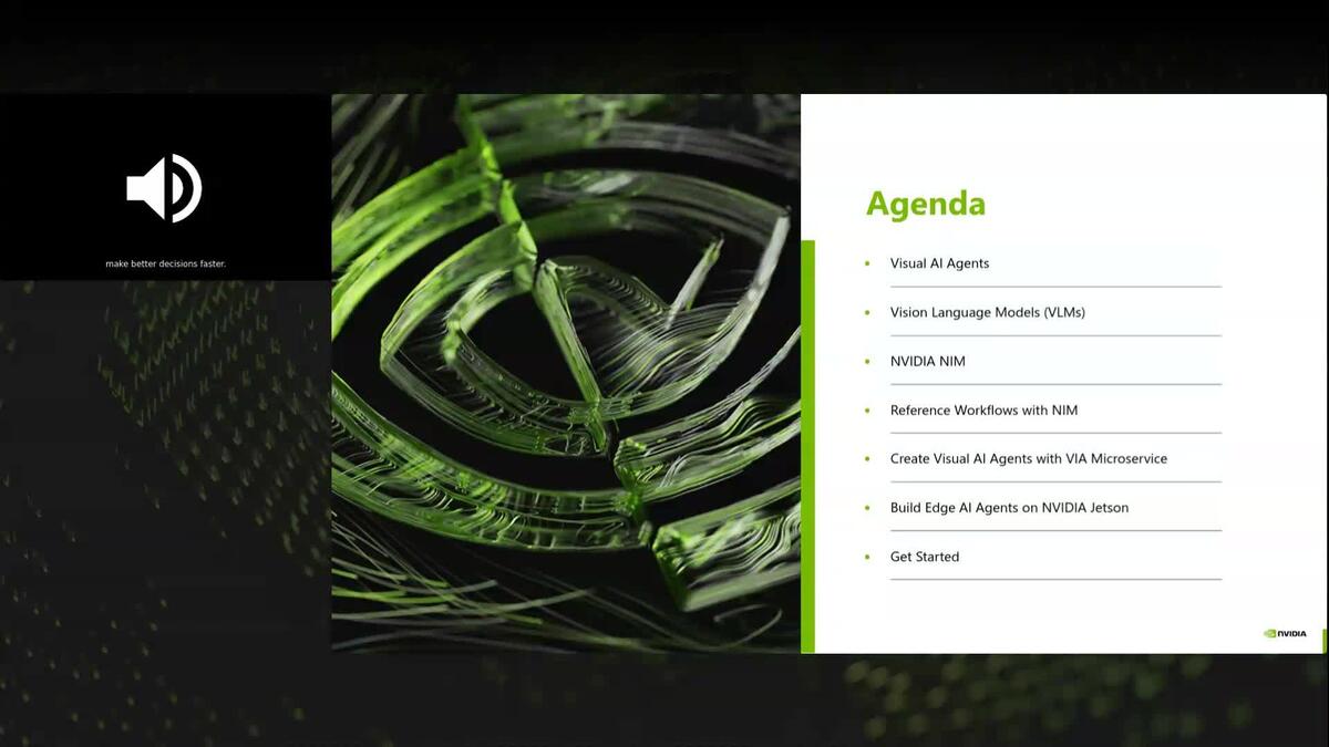 Build Visual AI Agents With Generative AI and NVIDIA NIM | Other 2024 | NVIDIA On-Demand