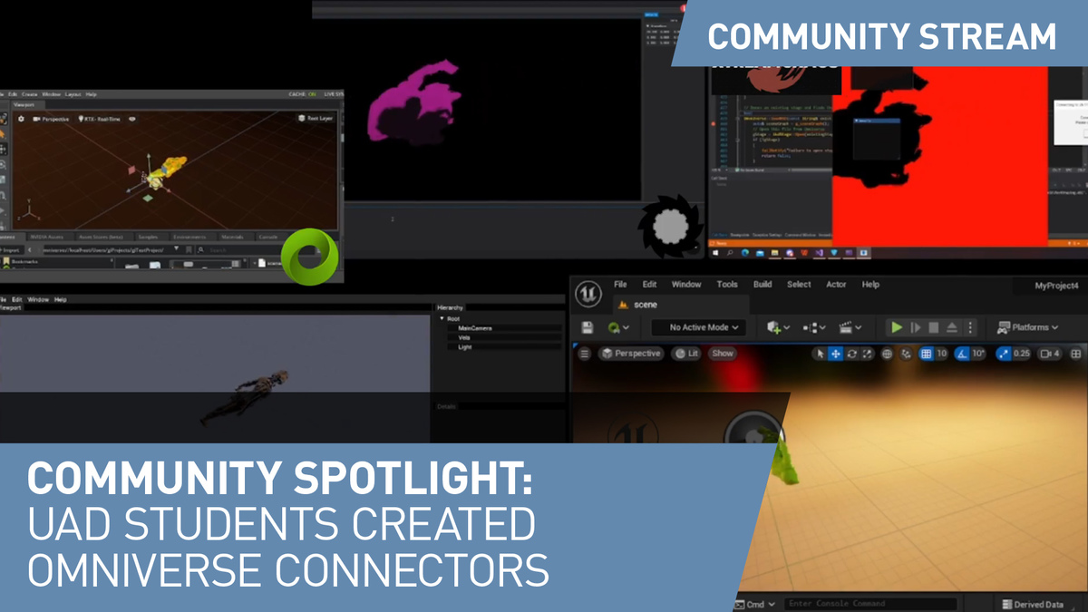 NVIDIA Community Stream | Community Spotlight: UAD Students Created Omniverse Connectors ...