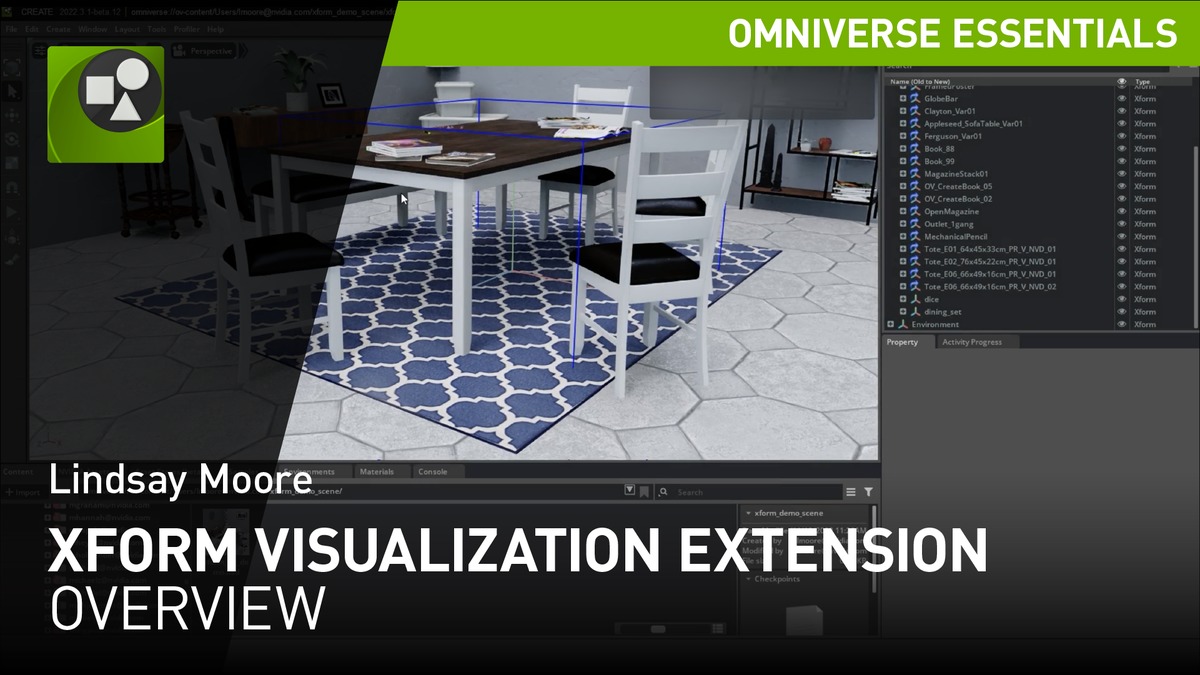 XForm Visualization Extension | Omniverse 2020 | NVIDIA On-Demand