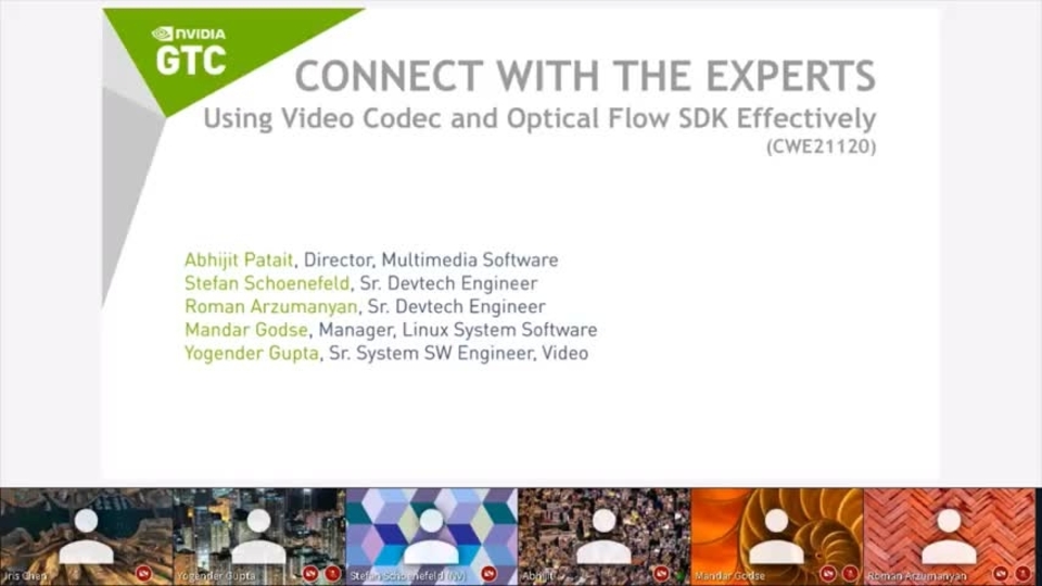 Using Video Codec Sdk And Optical Flow Sdk On Nvidia Gpus Effectively Nvidia On Demand