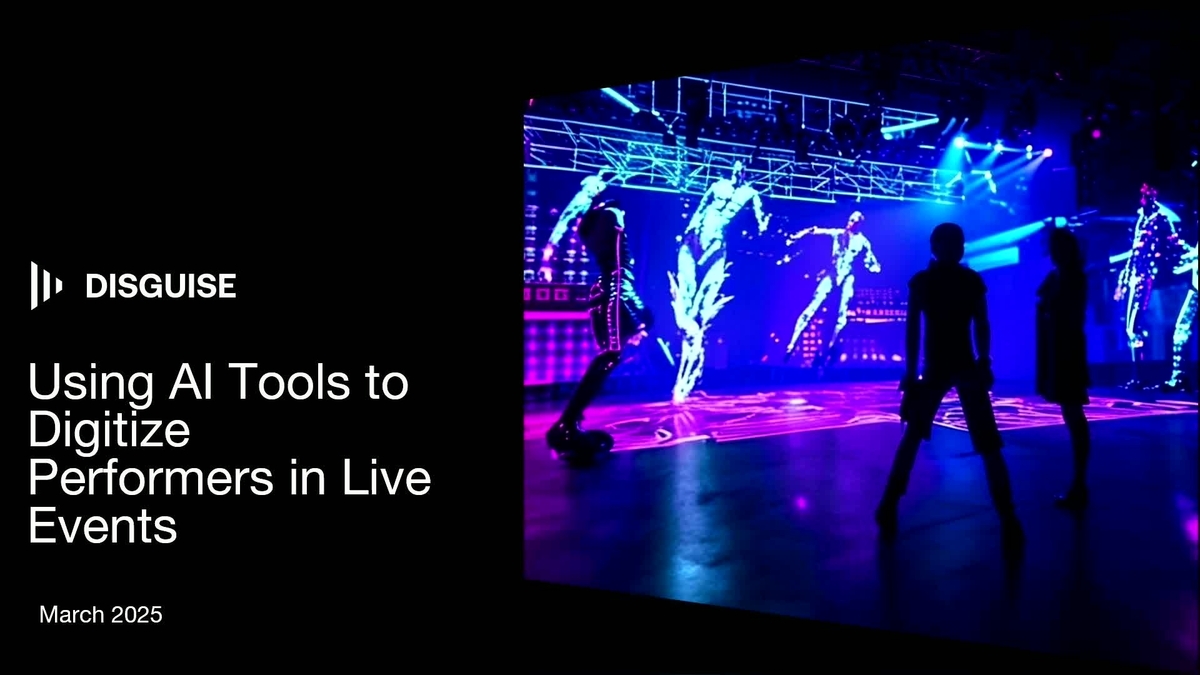 Using AI Tools to Digitize Performers in Live Events S72089 | GTC 2025 | NVIDIA On-Demand