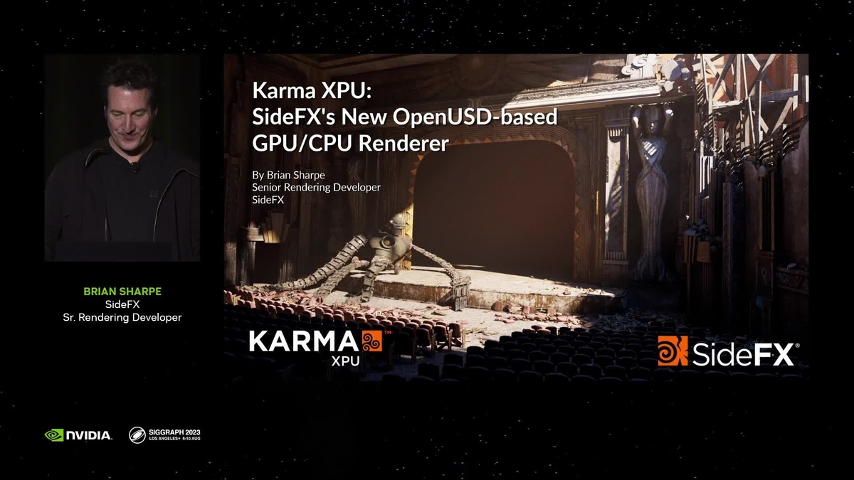 Karma XPU: SideFX's New OpenUSD-based GPU/CPU Renderer | Siggraph 2023 | NVIDIA On-Demand
