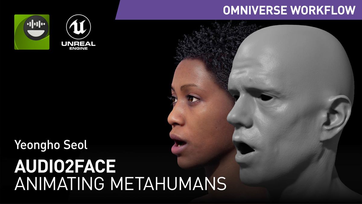 Audio2Face to Metahuman | Omniverse 2021 | NVIDIA On-Demand