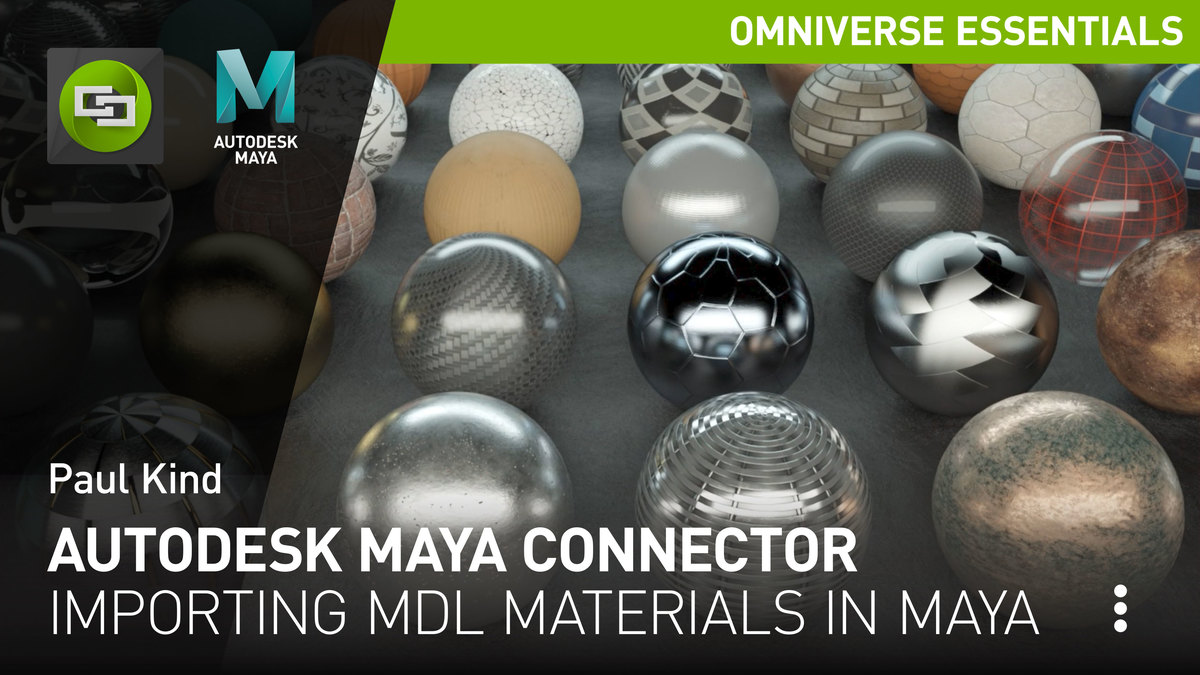 Autodesk Maya Connector Live Sync Importing Mdl Materials In Maya Omniverse 2020 Nvidia